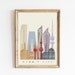 Kuwait Skyline Poster - Fine Art Print Landmarks Skyline Poster Gift ...