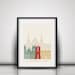 Trondheim Skyline Poster - Fine Art Print Landmarks Skyline Poster Gift ...