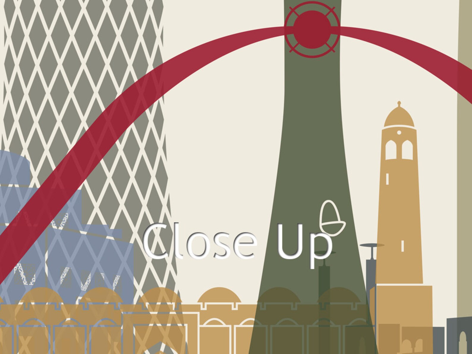 Doha Skyline Poster Fine Art Print Landmarks Skyline Poster | Etsy