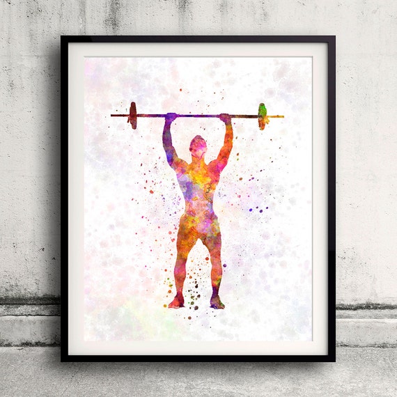 Body Buiding Man 01 Poster Digital Wall Art Illustration - Etsy