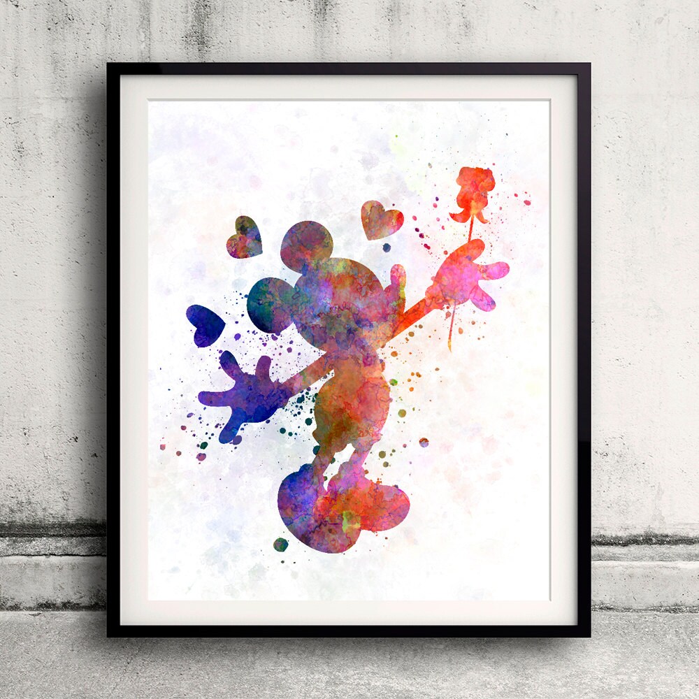 Mickey Mouse 8x10 in. to 12x16 in. Fine Art Print Glicee | Etsy