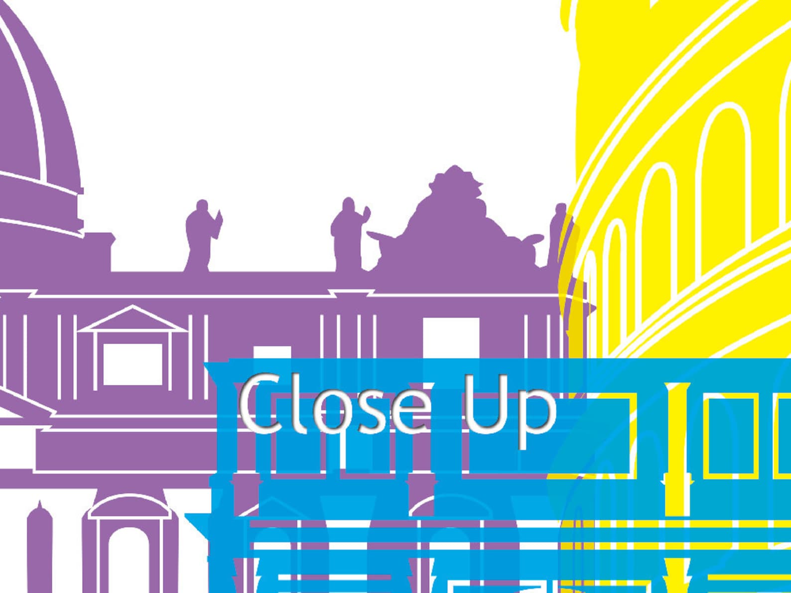 Rome Pop Art Skyline 8x10 In. to 12x16 In. Fine Art Print - Etsy