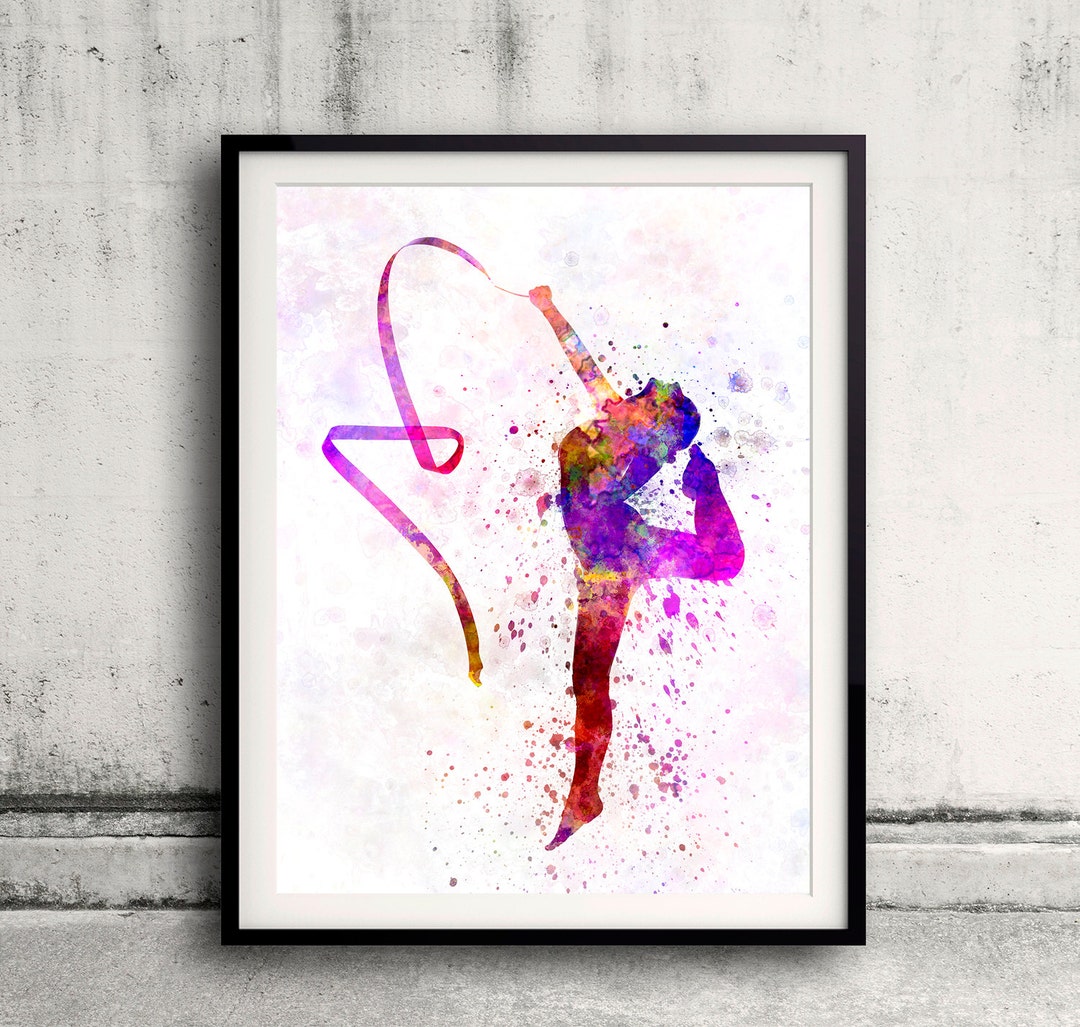 Rhythmic Gymnastics 8x10 In. to 12x16 In. Poster Digital Wall Art ...