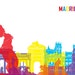 Madrid Pop Art Skyline 8x10 In. to 12x16 In. Fine Art Print - Etsy
