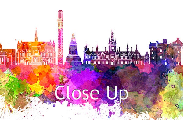 Dundee skyline in watercolor over white background with name | Etsy