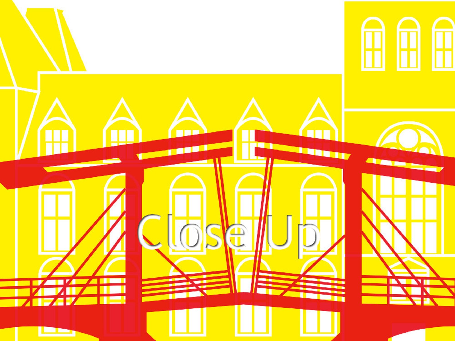 Amsterdam Pop Art Skyline 8x10 In. to 12x16 In. Fine Art Print Glicee ...
