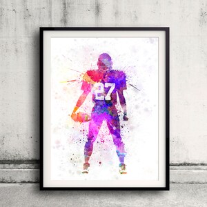 American Football Player Quarterback 8x10 In. to 12x16 In. Poster ...