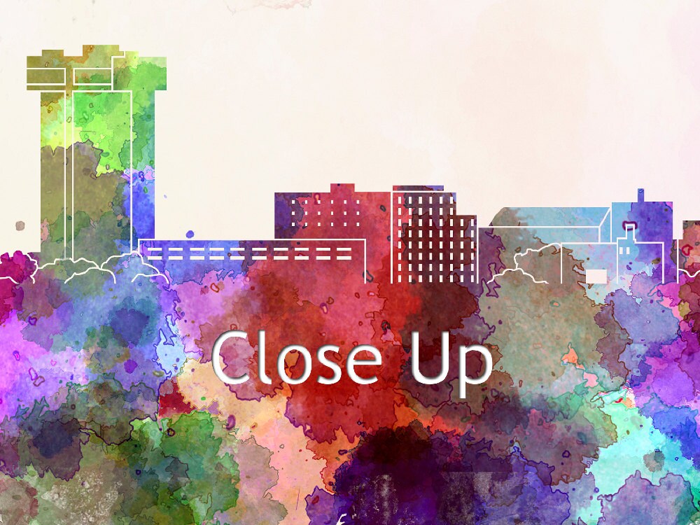 Springfield MO Skyline in Watercolor Background - Poster Digital Wall ...