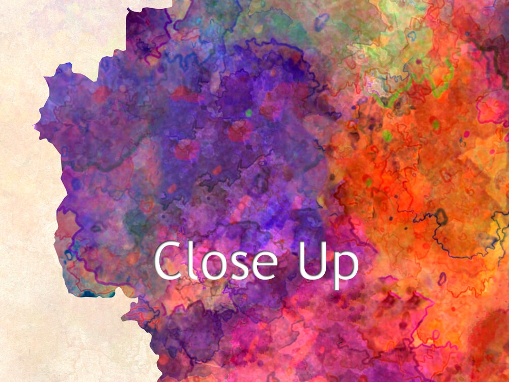 Syria Map in Watercolor Fine Art Print Glicee Poster Decor | Etsy