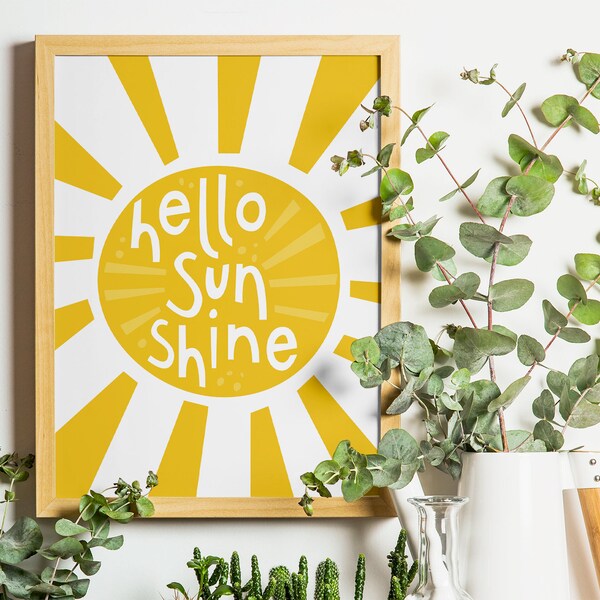 Hello Sunshine Svg - Etsy