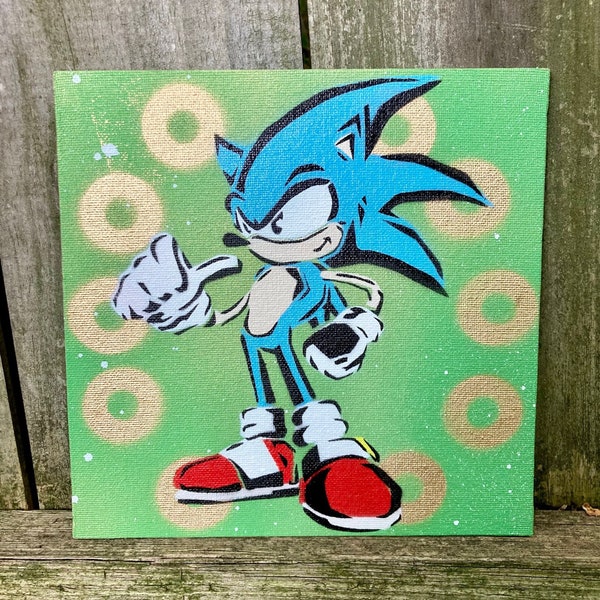 Sonic Paint Stencil - Etsy
