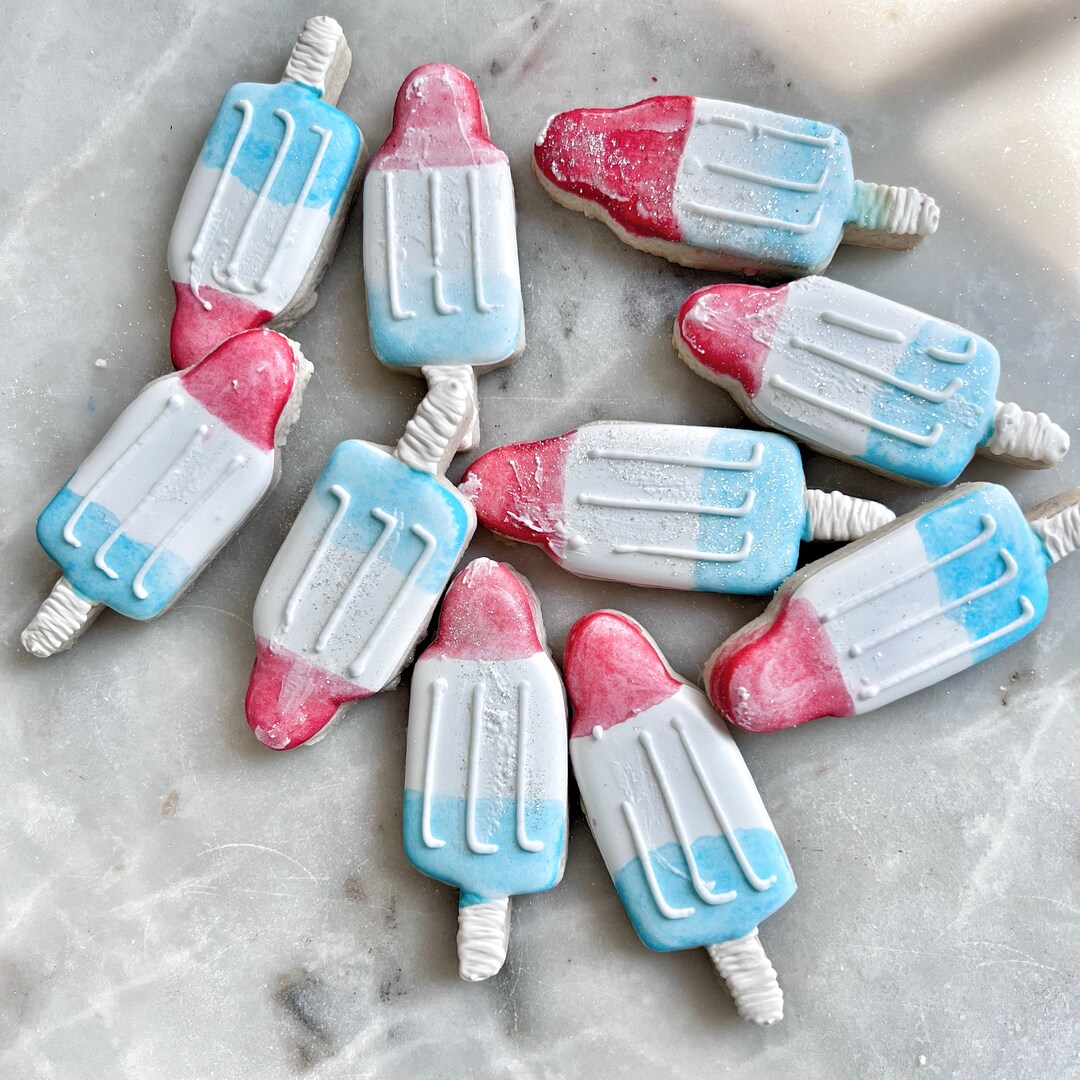 Bomb Pop Cookies One Dozen - Etsy