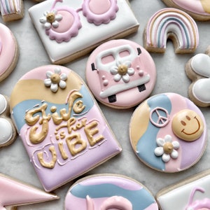 Groovy Birthday Flower Power Dozen - Etsy