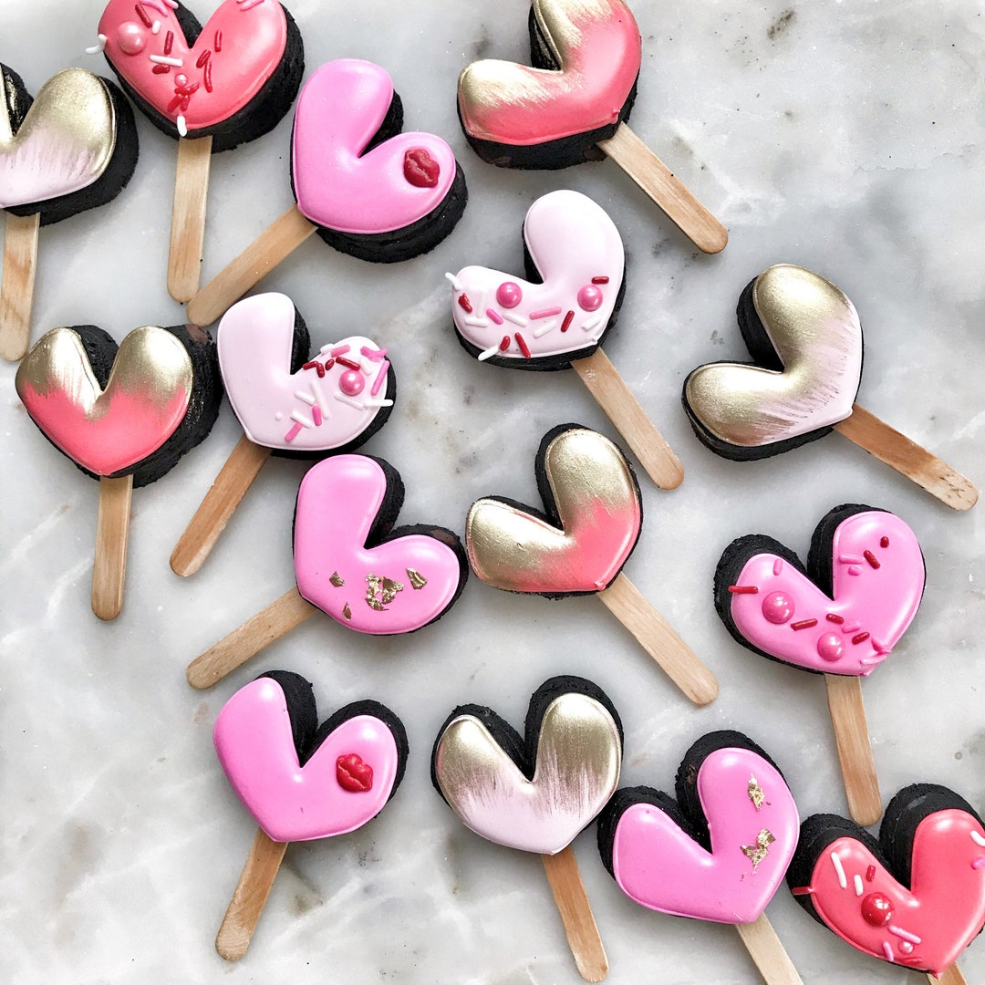 One Dozen Mini Chocolate Cookie Pops - Etsy