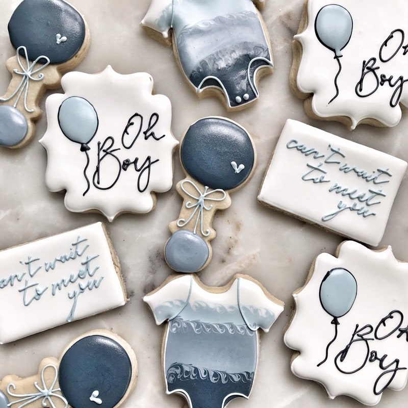Baby Boy Cookies - Etsy