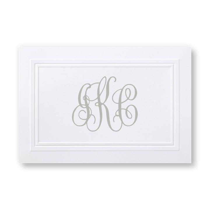 Emboss Stationery Set Emboss Border Stationary Wedding - Etsy