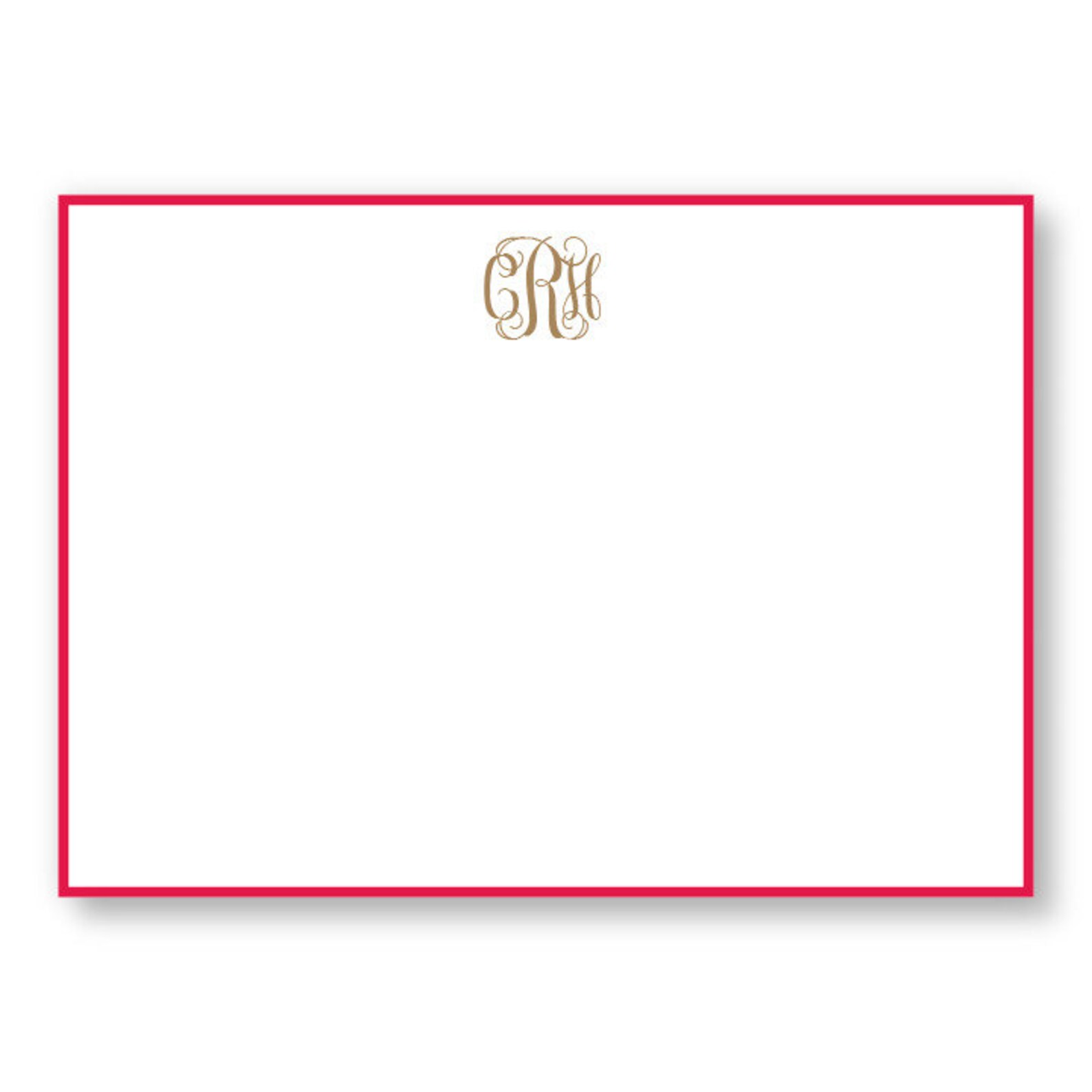 Red Hand Bordered Correspondence Cards / Set of 25 - Etsy