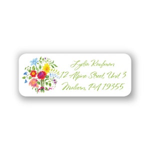 Floral Bouquet Return Address Labels / 90 Mailing Labels / 3591_3 - Etsy
