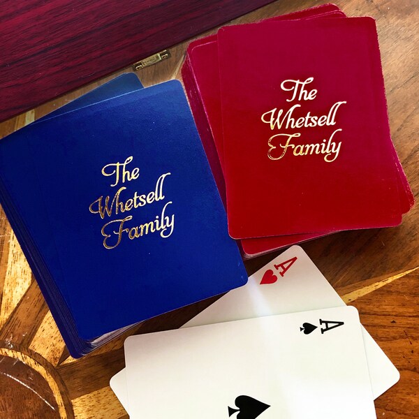 Personalized Deck of Cards Case - Etsy