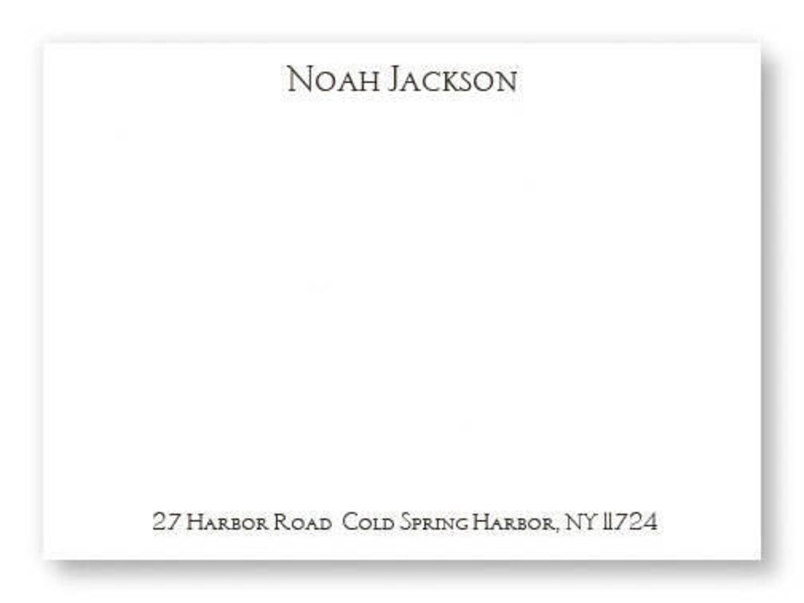 Personalized Professional Correspondence Cards / Set of 25 - Etsy