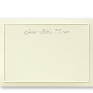 Embossed Note Cards Embossed Border Notecards Flat Cards Simple Emboss ...