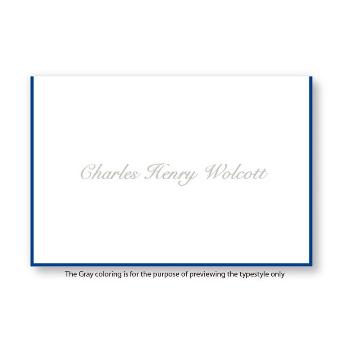 Embossed Navy Hand Bordered Stationery / Set of 25 Greeting - Etsy