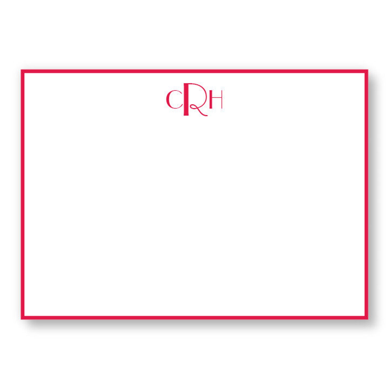 Red Hand Bordered Correspondence Cards / Set of 25 - Etsy