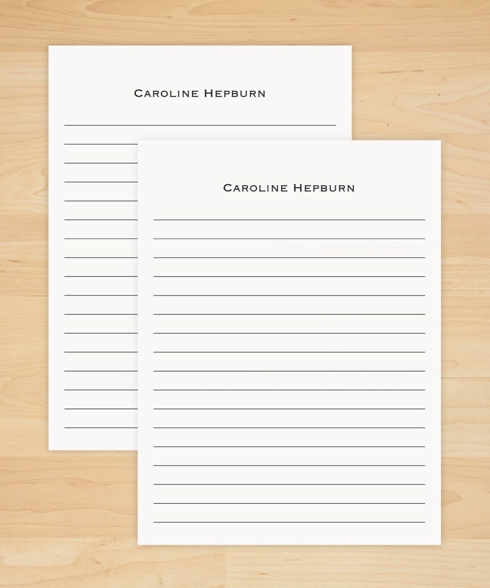 Personalized Memo Pads Lined Memo Pad Set Custom Desk Pads - Etsy