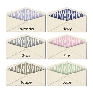 Embossed Initial Note Cards Embossed Stationery Stationary Gift Set ...