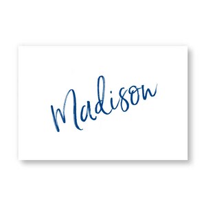 Calligraphy Notecards Personalized Stationery Set Script - Etsy