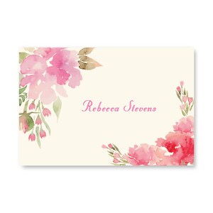Pretty in Pink Custom Note Cards / Set of 24 Cards With - Etsy