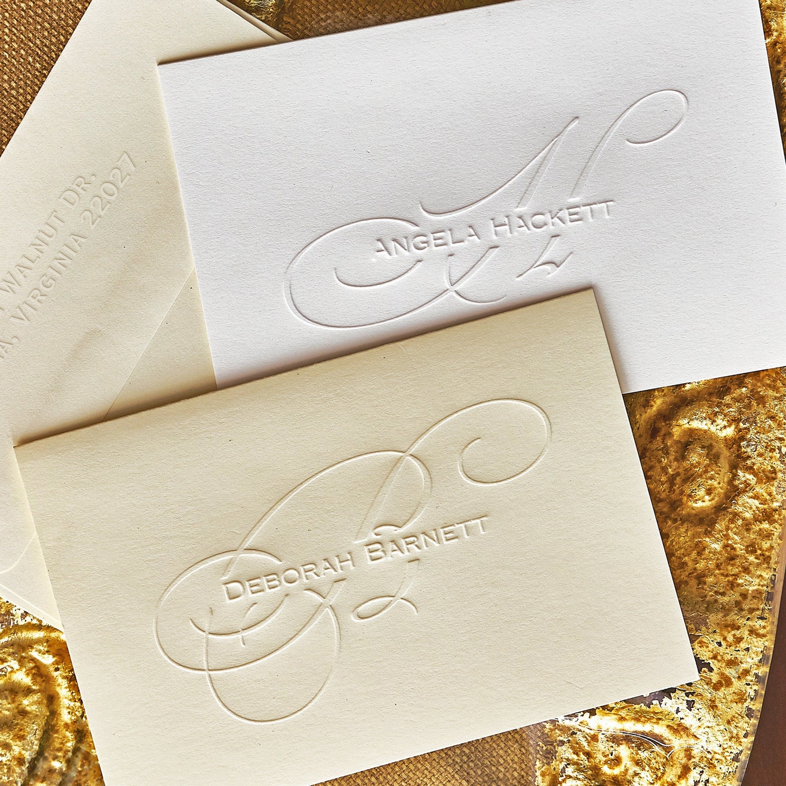 Embossed Note Cards Embossed Stationery Set Wedding Thank - Etsy