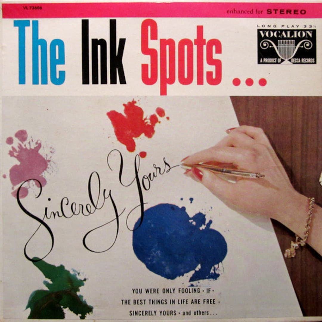 The Ink Spots Sincerely Yours Vinyl, LP, Album Beautiful Thick Vinyl A ...