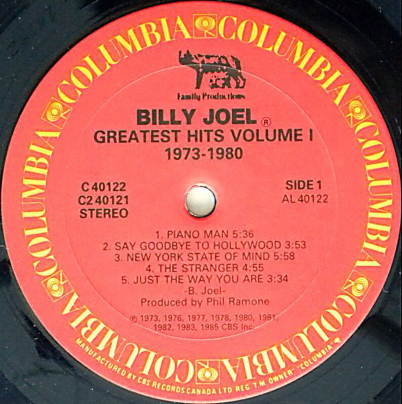 Billy Joel Greatest Hits Volume I & Volume II 2 X Vinyl, LP, Album ...