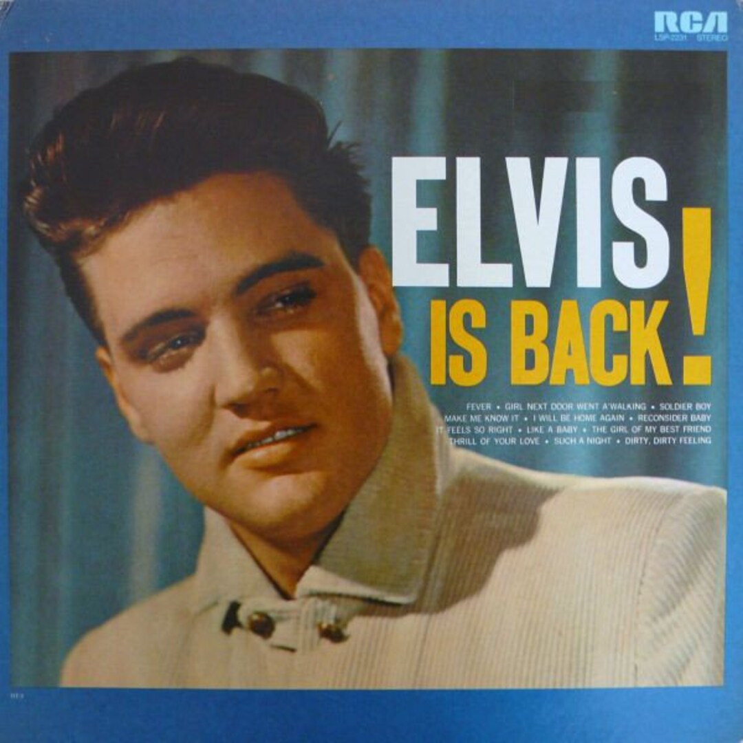 Elvis Presley Elvis is Back! Rhythm Blues, Vocal, Rock & Roll Vinyl LP ...