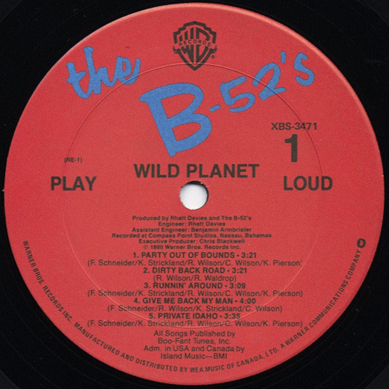 The B-52's Wild Planet Featuring Wild Planet - Etsy