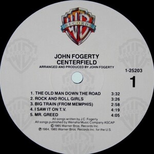 John Fogerty Centerfield Country Rock, Pop Rock, Classic Rock Vinyl, LP ...