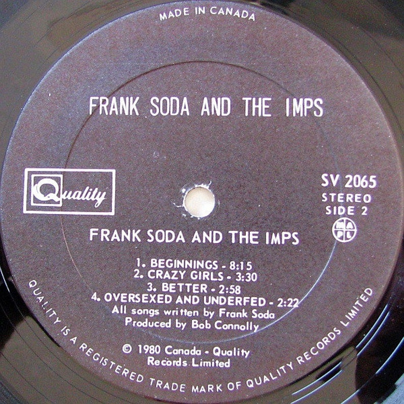 Frank Soda and the Imps Frank Soda and the Imps Vinyl, LP, Album Hard ...