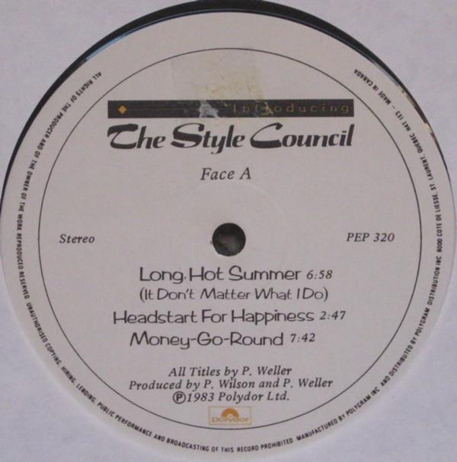 The Style Council Introducing the Style Council Electronic, Jazz, Rock ...