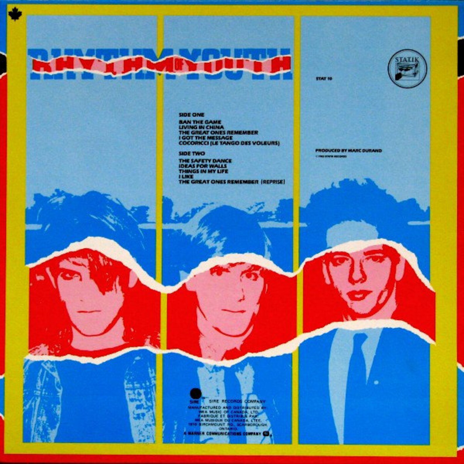 Men Without Hats Rhythm of Youth New Wave, Synth-pop - Etsy