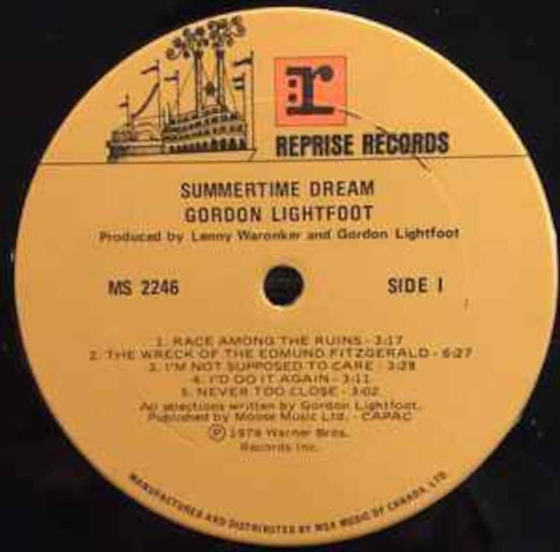 Gordon Lightfoot – Summertime Dream Folk Rock, Acoustic Featuring the ...