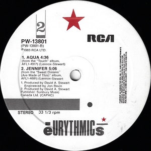 Eurythmics Who's That Girl? 12 in Single Vinyl 33 RPM, Stereo - Etsy