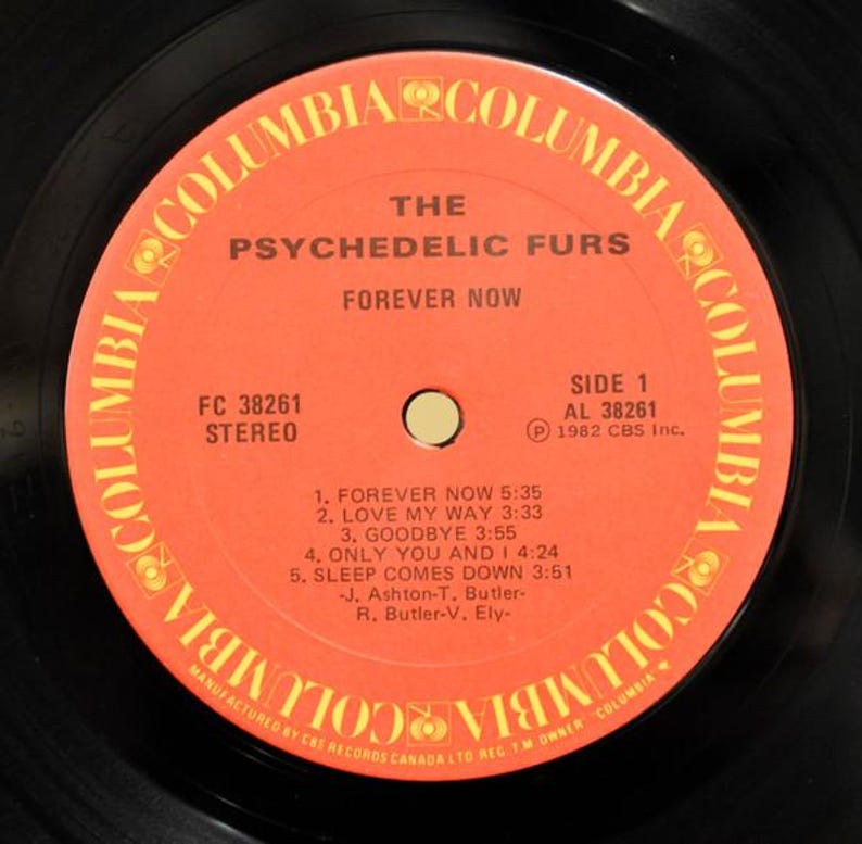 The Psychedelic Furs Forever Now Vinyl, LP, Album, Stereo - Etsy