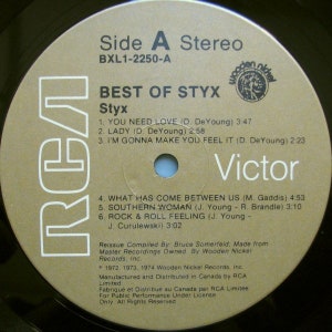 Styx Best of Styx Hard Rock, Classic Rock - Etsy