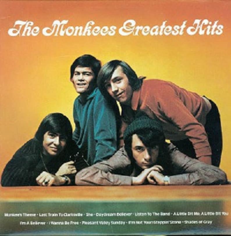 The Monkees Greatest Hits Vinyl, LP, Compilation, Reissue - Etsy
