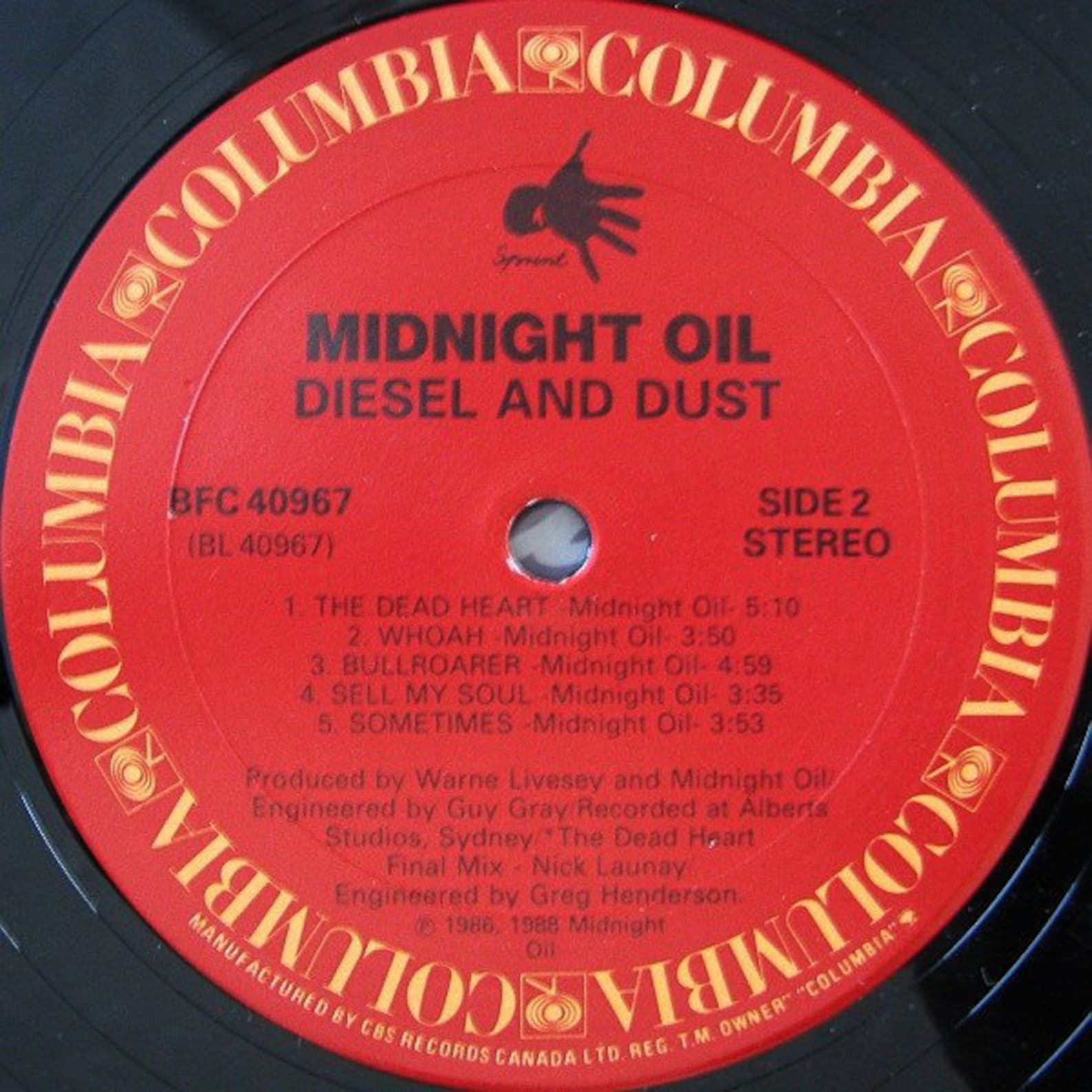 Midnight Oil Diesel and Dust Vinyl, LP, Album, Gatefold - Etsy