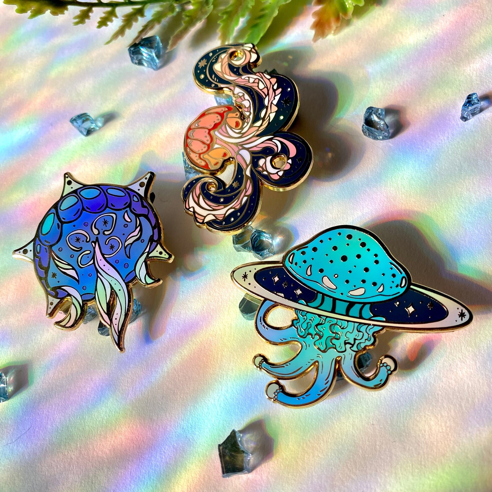 Jellyfish Enamel Pin Set Space Pins for Ita Bag - Etsy