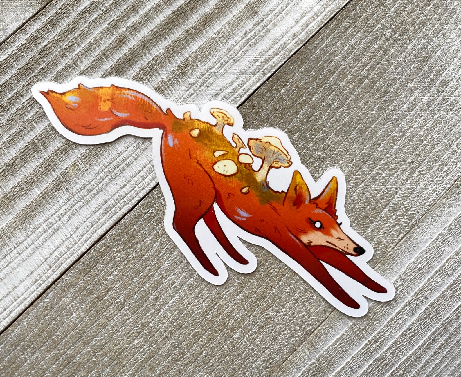 Cute Fox Stickers Aesthetic sticker set forest spirits | Etsy