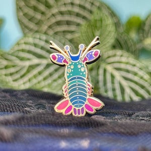 Mantis Shrimp Mini Enamel Pin - Etsy