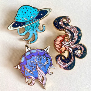 Jellyfish Enamel Pin Set Space Pins for Ita Bag - Etsy